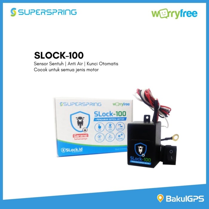 Jual SUPERLOCK / SLOCK-100 / Pengaman Sepeda Motor | Shopee Indonesia