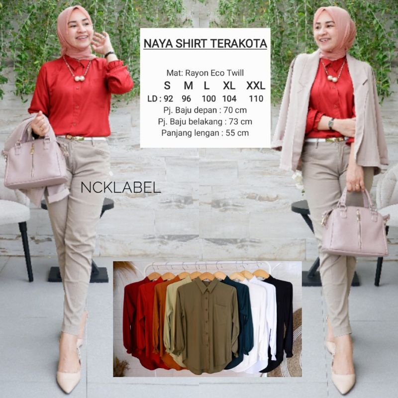 Jual NAYA SHIRT KEMEJA BY NCK LABEL | Shopee Indonesia