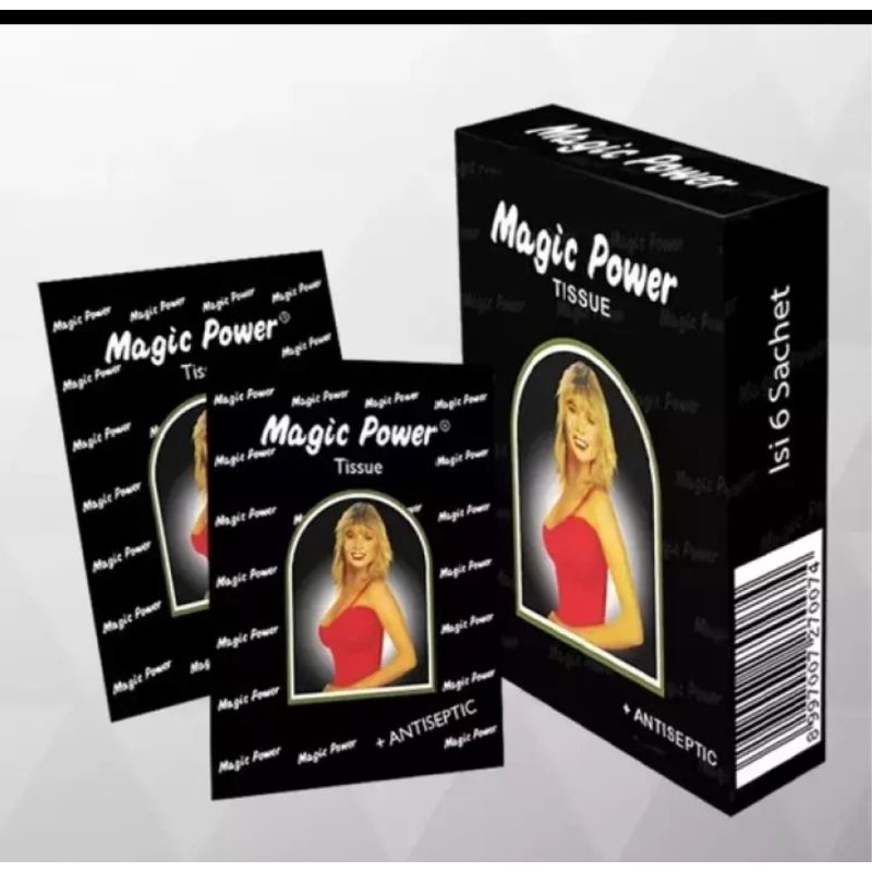 Jual Tissue Antiseptic Magic Power Hitam | Shopee Indonesia