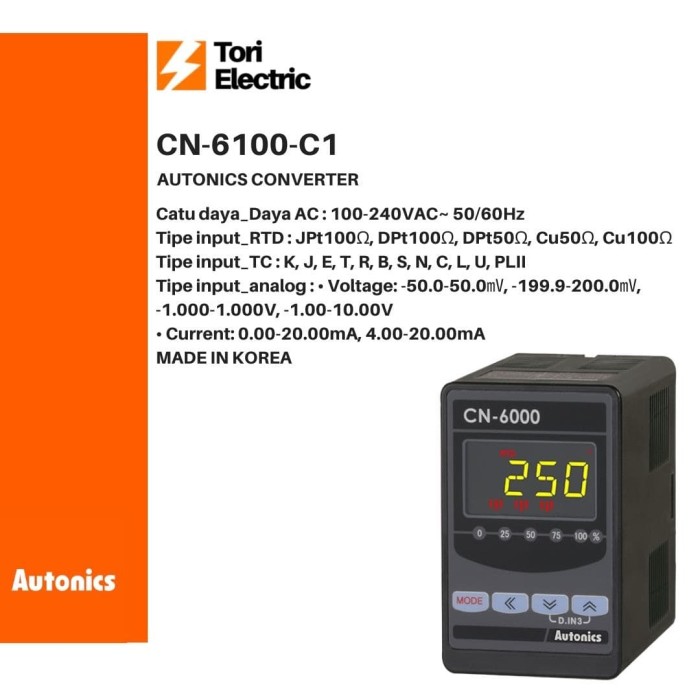 Jual AUTONICS CN-6100-C1 Isolated Converter Signal Thermocouple RTD Analog | Shopee Indonesia