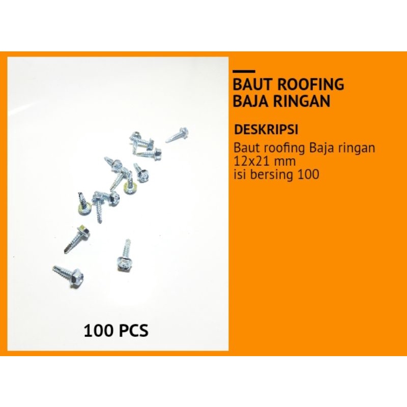 Jual Baut roofing. Baut baja ringan. 12 X 21 Cm. Baud roofing. Baud ...