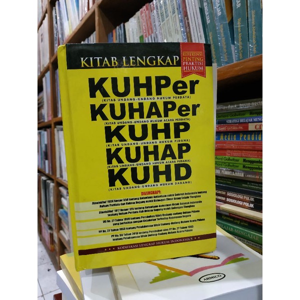 Jual Buku kitab Lengkap KUHPer KUHAPer KUHP KUHAP KUHD Lengkap Edisi Revisi Terbaru Terlengkap ...