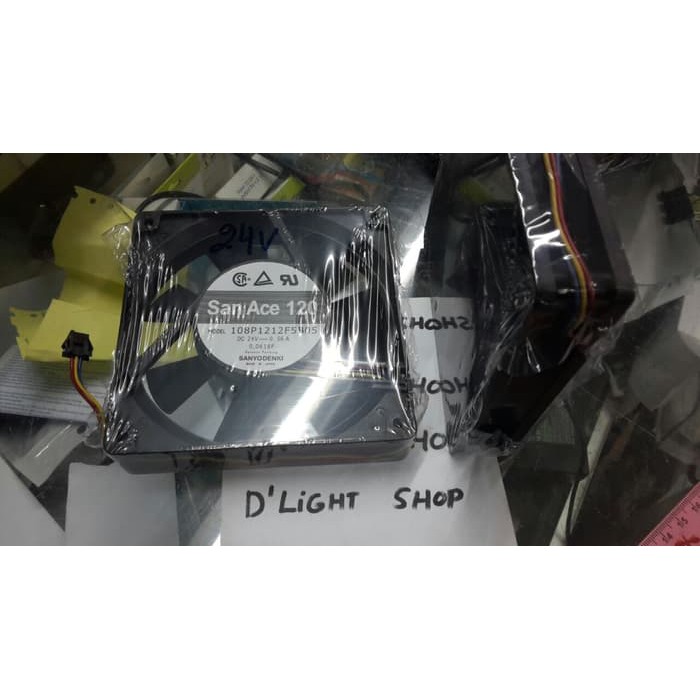 Jual kipas fan panel 12x12 cm 12cm sanyo 24v dc jepang | Shopee Indonesia