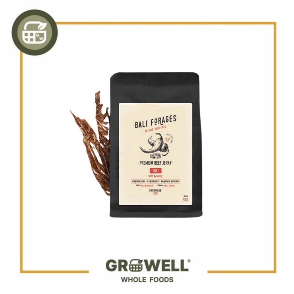 Jual BALI FORAGES PRM BEEF JERKY CHILLI 50GR | Shopee Indonesia