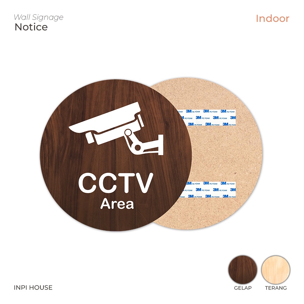 Jual sign cctv - papan tanda notice cctv - area diawasi kamera cctv ...