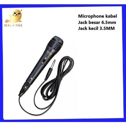 Jual Microphone mic Kabel Colokan Kecil Besar Karaoke Buat Speaker 6 ...