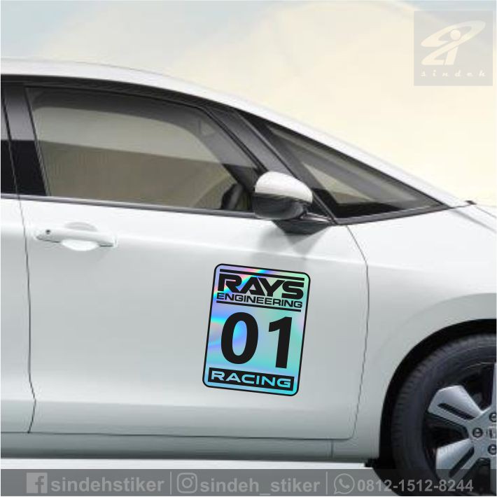 Jual cutting sticker mobil rays engineering racing stiker hologram ...