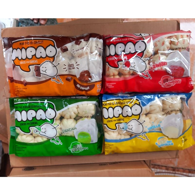 Jual Mipao Mini Pao Pelangi isi 30 Bakpao Mini Aneka Rasa / Cokelat ...