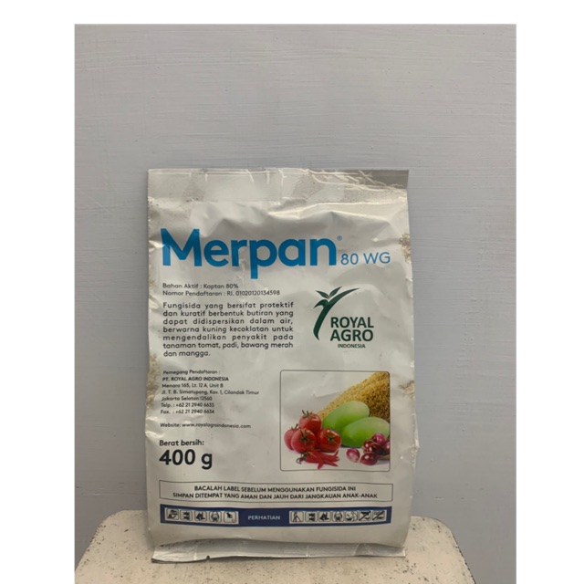 Jual Merpan 80WG kemasan 400gram fungisida tanaman | Shopee Indonesia