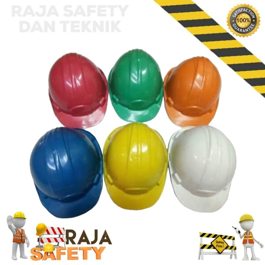 Jual Helm Safety Proyek Merk ULTRA (Inner + Tali Dagu) | Shopee Indonesia