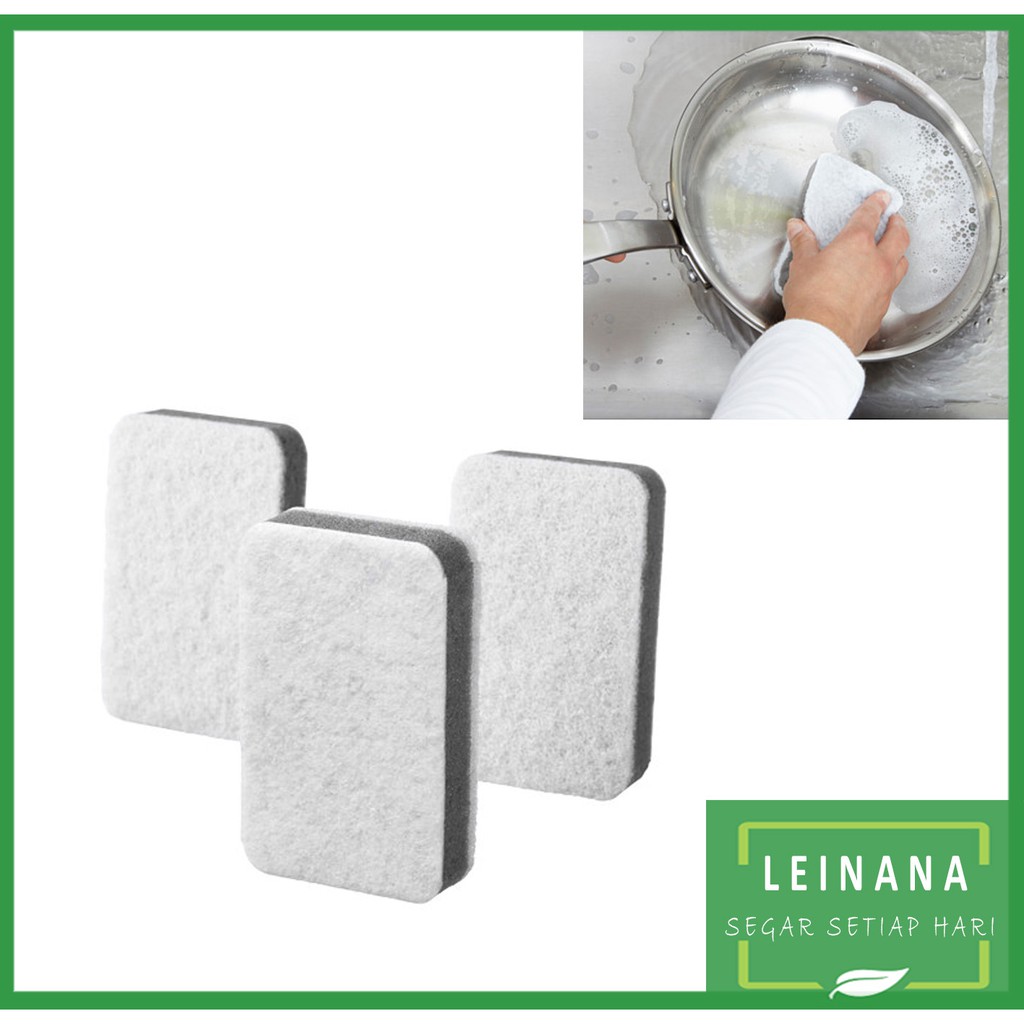 Jual Spons Dua Sisi Lembut Dan Sisi Kasar 1 Set Isi 3 BH SPONS CUCI ...