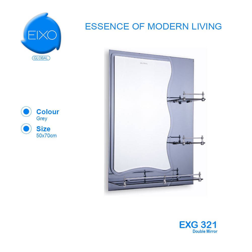Jual EIXO Global EXG Kaca Cermin Wastafel Dinding Kamar Mandi Mirror ...