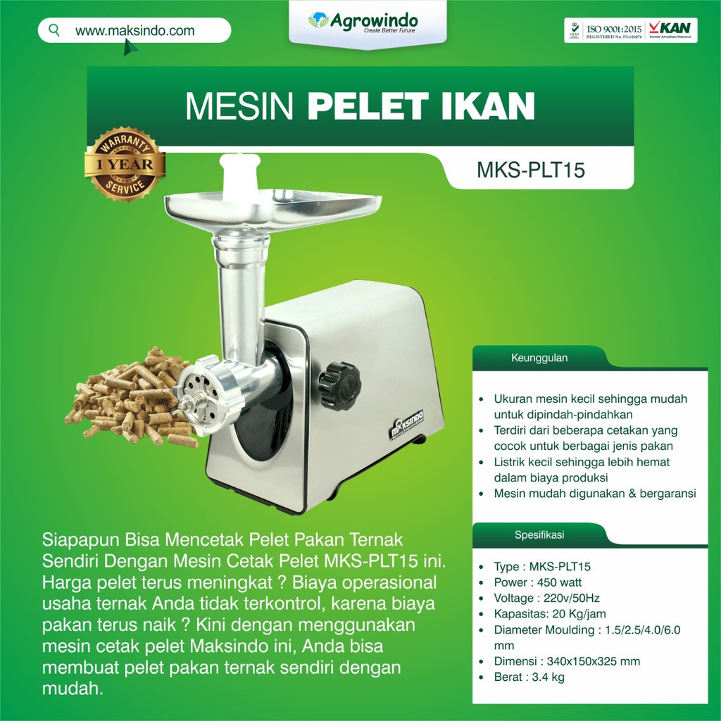 Mesin Cetak Pelet (MKS-PLT15) | Shopee Indonesia