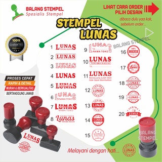 Jual Stempel Lunas Stampel Cap Stamp Flash Warna Otomatis Toko ...
