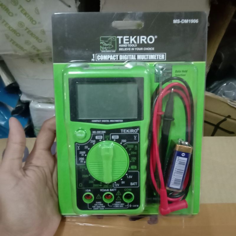 Jual COMPACT DIGITAL MULTIMETER TEKIRO ALAT TEST UKUR TESTER PENGUKUR ...