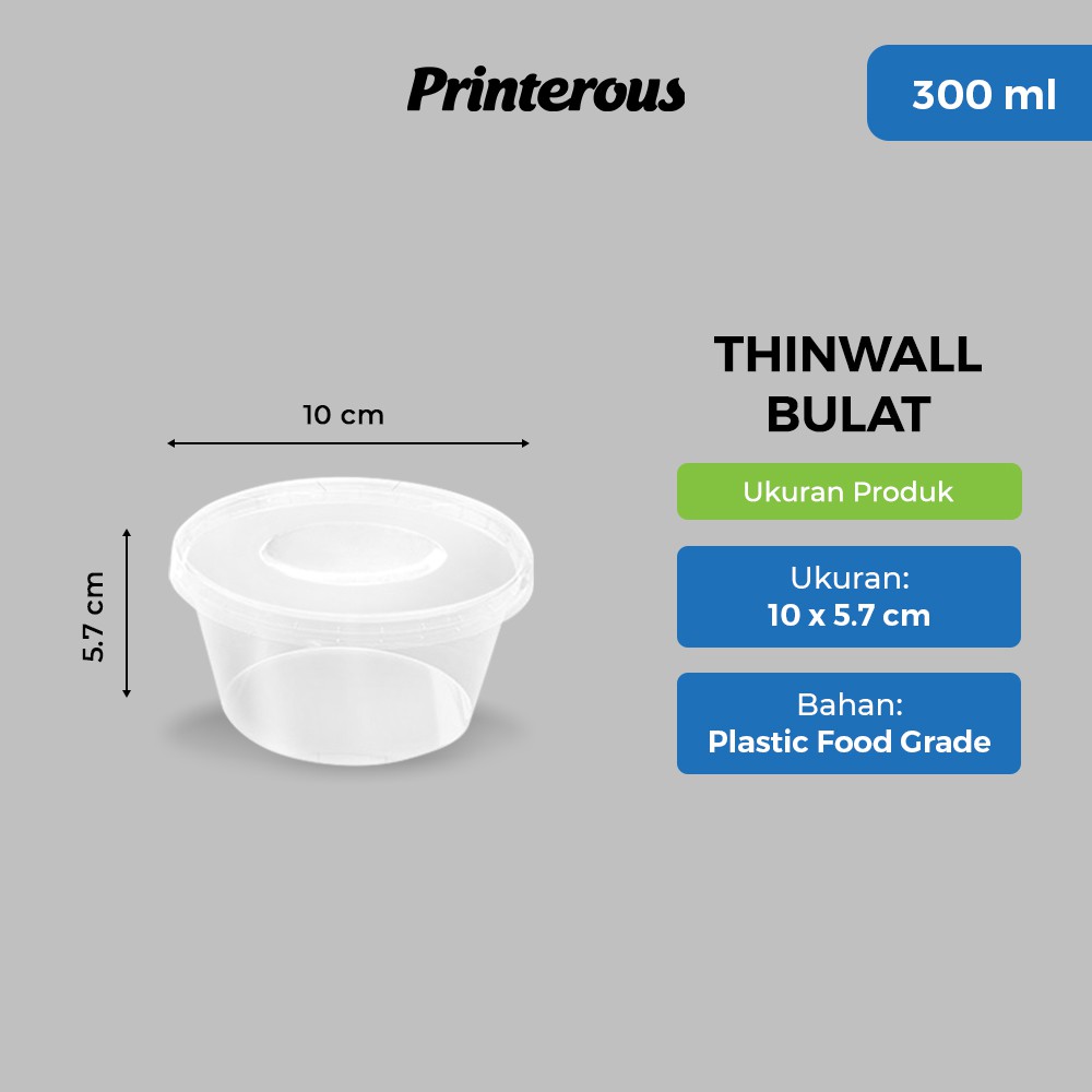 Kotak Makan Plastik / Thinwall / Food Container - Bulat 300ml | Shopee ... Kotak Makan Plastik / Thinwall / Food Container - Bulat 300ml | Shopee ...