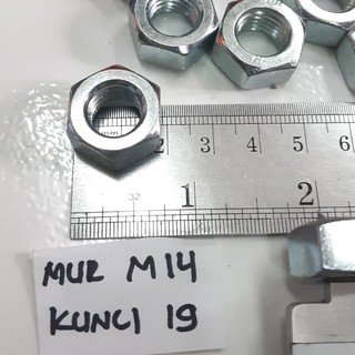 Jual Mur M14 Kunci Baut 19 per 10 pcs | Shopee Indonesia