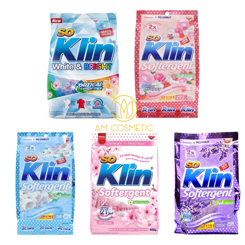 Jual So klin Detergent Bubuk 780gr - Sabun Pembersih | Shopee Indonesia