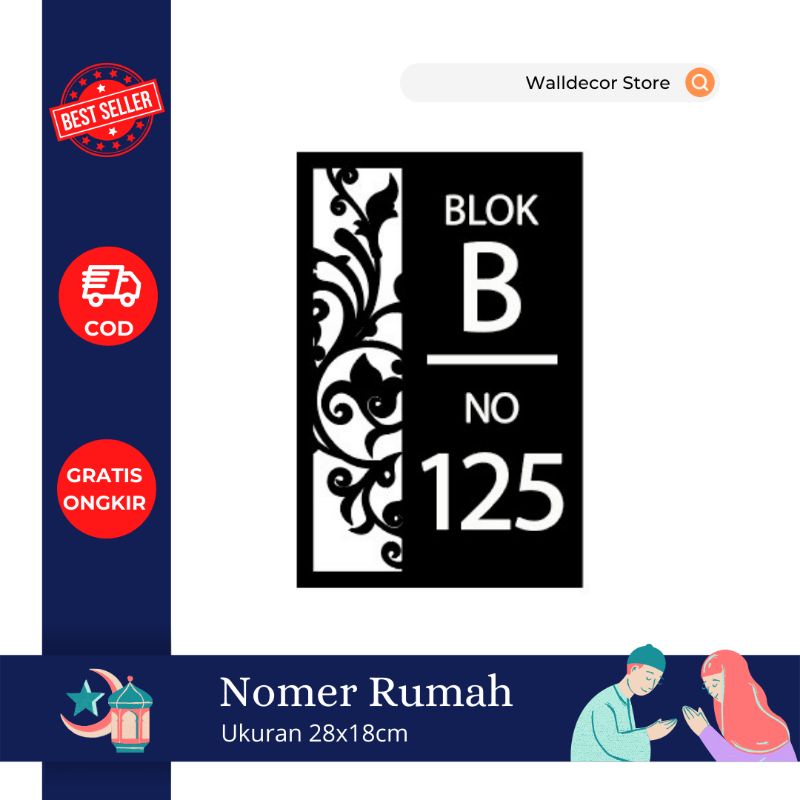 Jual PAPAN NOMER RUMAH ACRYLIC/ NOMOR RUMAH Indonesia|Shopee Indonesia