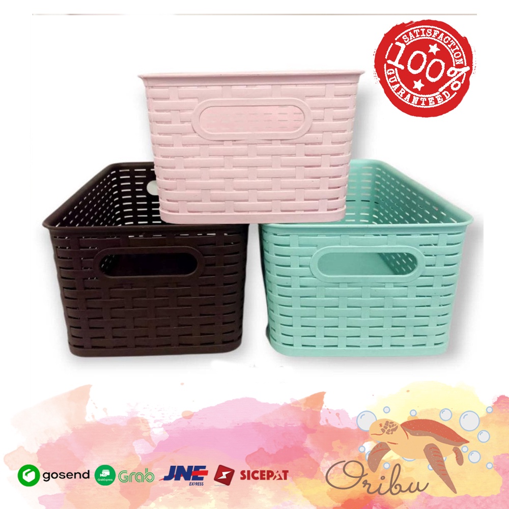 Jual KERANJANG ANYAMAN SERBAGUNA ORGANIZER MODEL ROTAN TANPA TUTUP ...