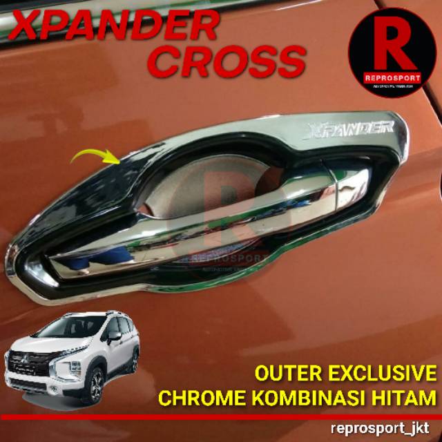 Jual XPANDER CROSS OUTER EXCLUSIVE CHROME KOMBINASI HITAM | Shopee Indonesia