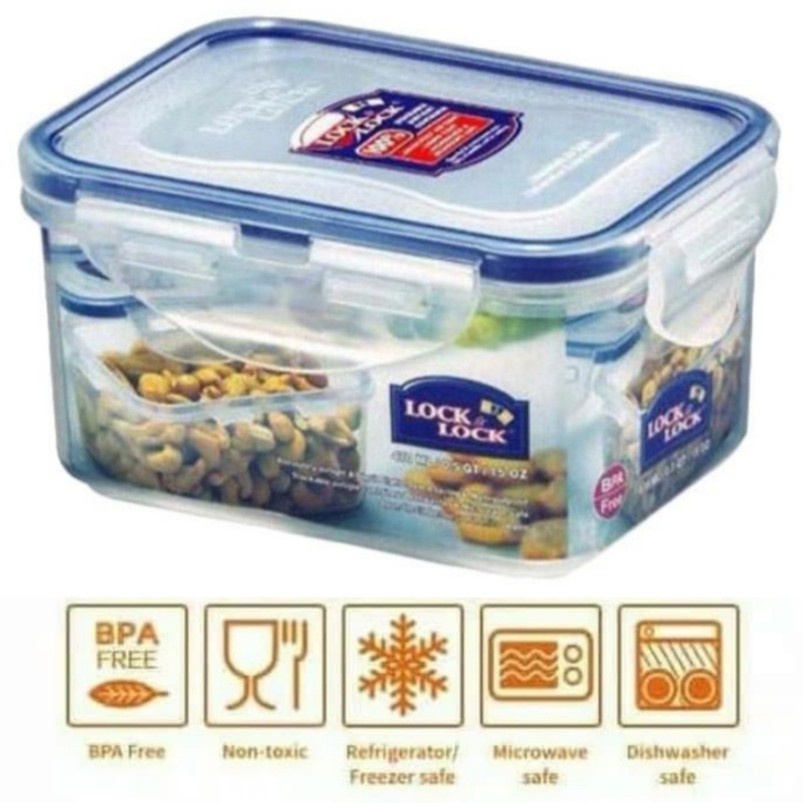 Jual Lock N Lock HPL807 Rectangular Foodcontainer 470ml Indonesia ...