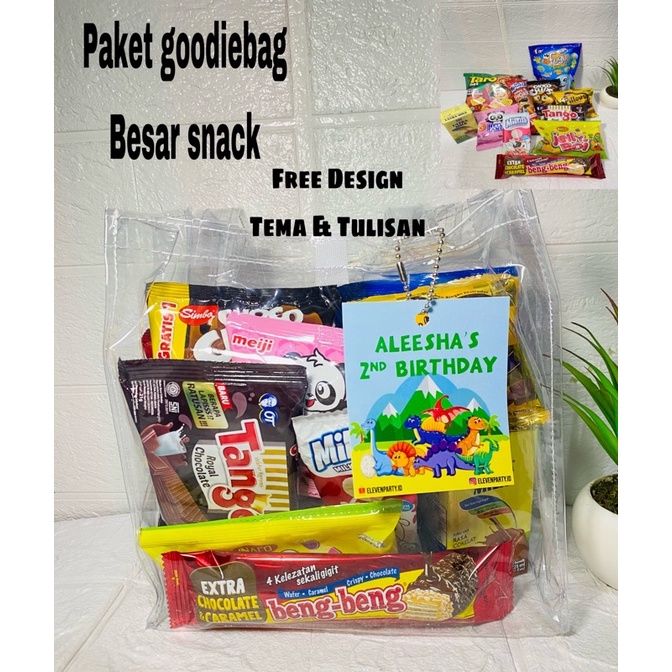 Jual Paket snack ulang tahun anak goodiebag besar snacj/goodiebag ultah ...