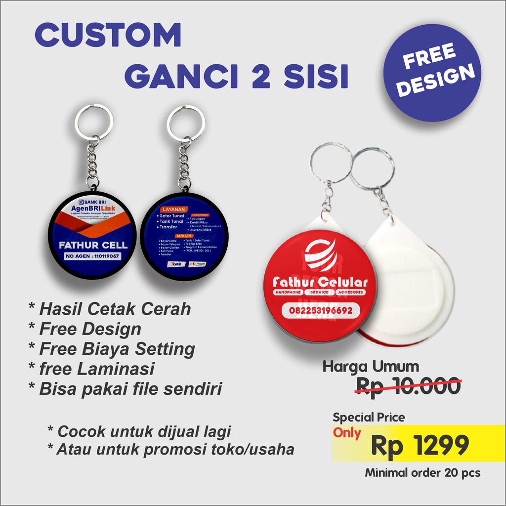 Jual GANTUNGAN KUNCI CUSTOM / GANCI BOLAK BALIK / SOUVERNIR PERNIKAHAN ...