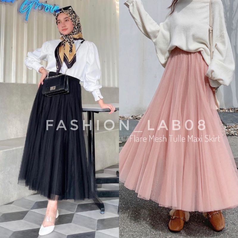 Jual ( BISA COD ) ROK TUTU PANJANG / ROK TUTU FLARE IMPORT WANITA ...