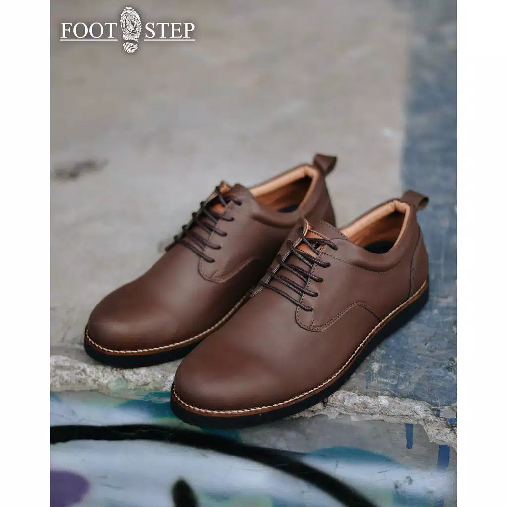 Jual ALASKA DARK BROWN FOOTSTEP -Sepatu Original Pria Casual Formal ...