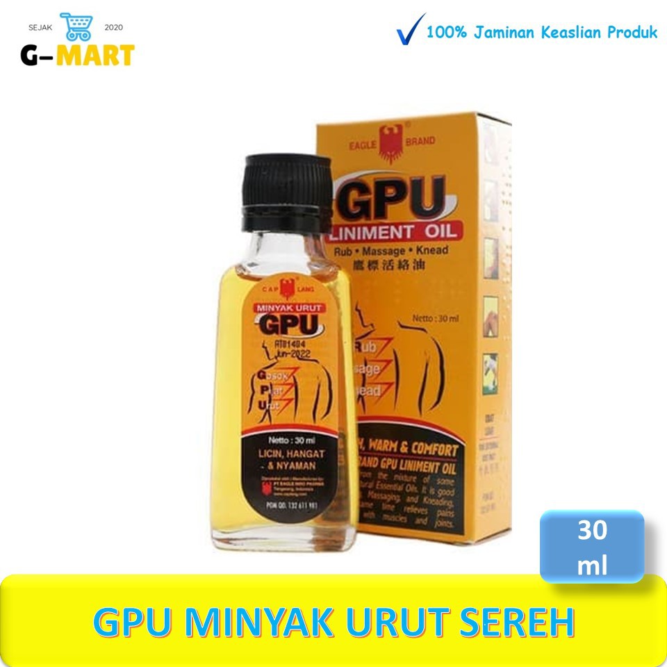 Jual GPU Minyak Urut Sereh 30ml | Shopee Indonesia