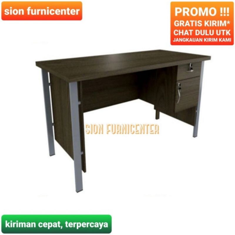 Jual meja kantor 1/2 biro / meja kantor setengah biro / meja tulis ...