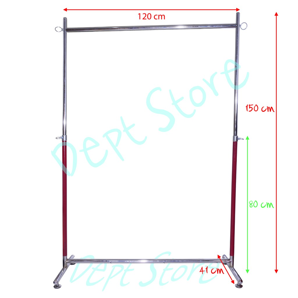 Jual Hanger Gantungan Baju Model Gawangan PIPA BULAT (120cm) | Gawang ...