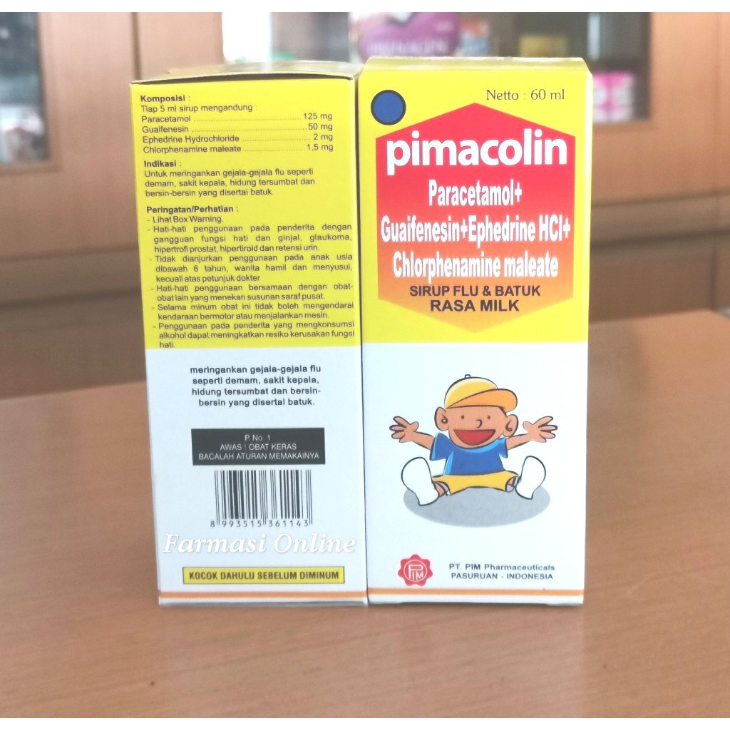 Jual Pimacolin Milk Syrup 60 ml | Shopee Indonesia