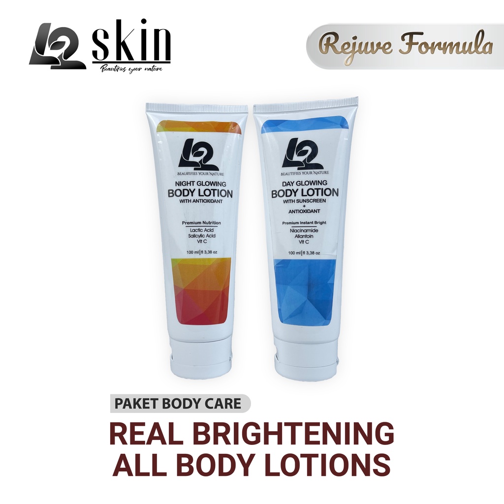 Jual L2 Skin - DAY & NIGHT Glow Body Lotion With Antioxidant | Shopee ...