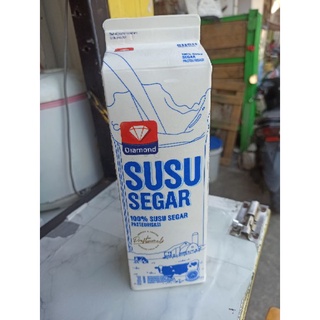 Jual Susu Fresh Milk Diamond 1 Liter / Susu Plain / Susu Segar Diamond ...