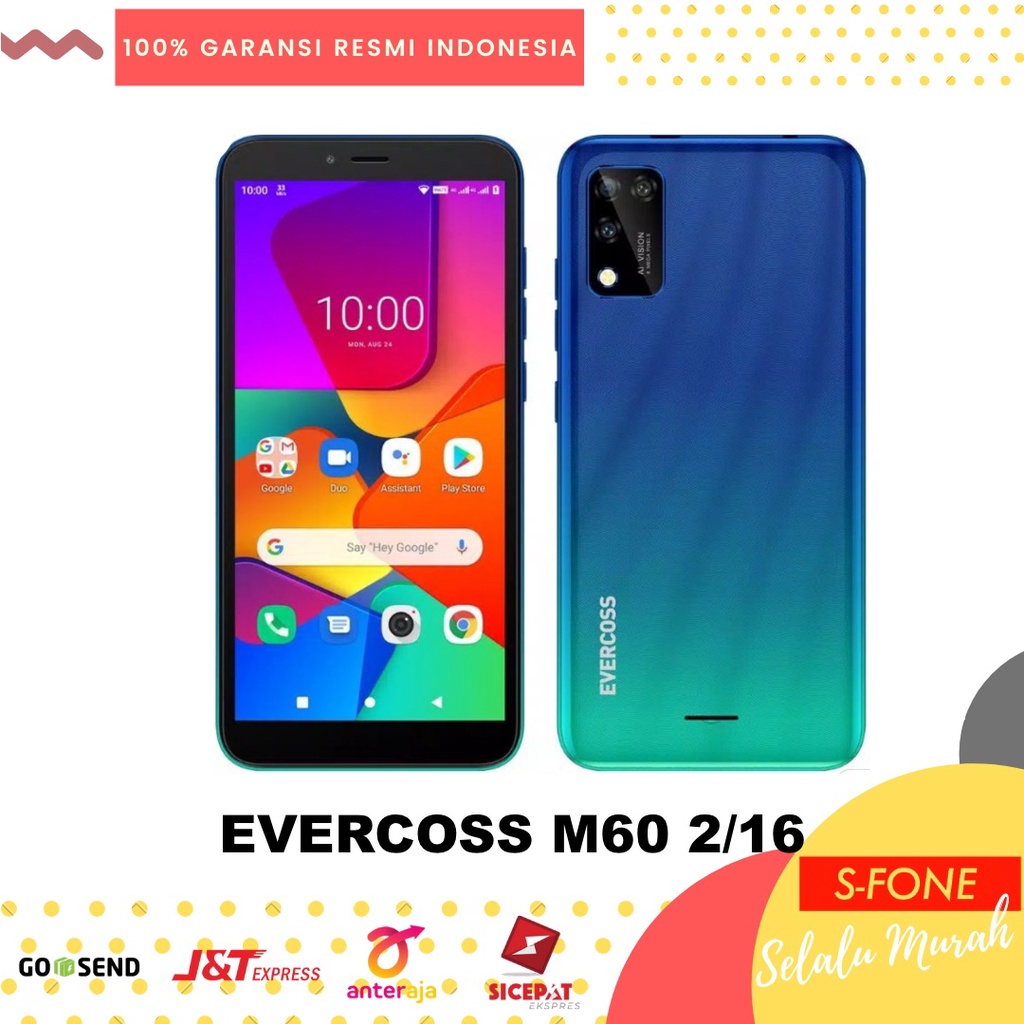 Jual Evercoss M60 2/16 GB Garansi Resmi Indonesia|Shopee Indonesia