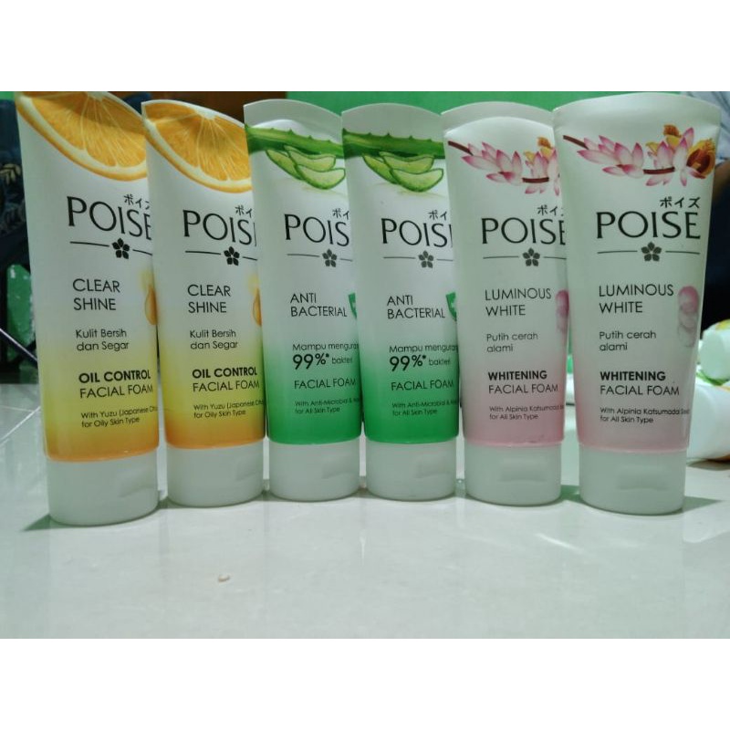 Jual POISE FACIAL FOAM 100 GRAM ALL VARIAN | Shopee Indonesia