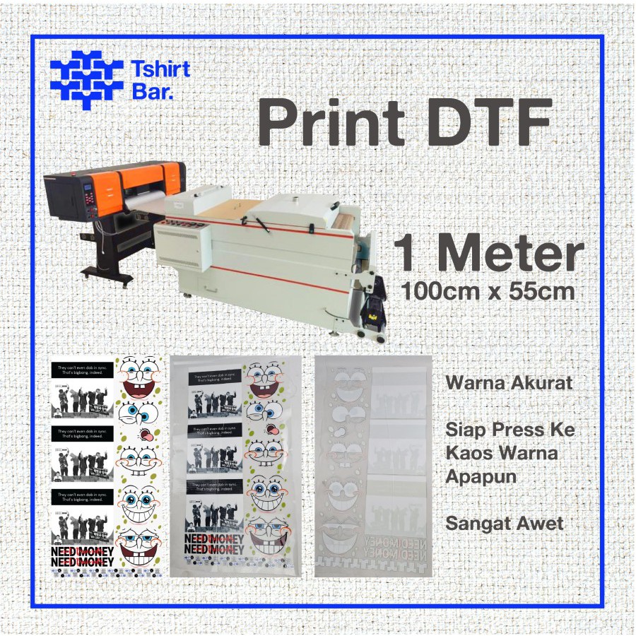 Jual Jasa Print Sablon Digital DTF Meteran A4 A3 | Shopee Indonesia