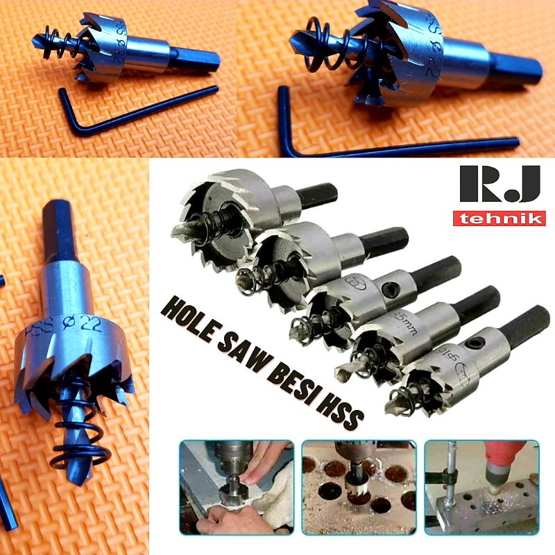 Jual Hole Saw Besi HSS / TCT Mata Bor Pelubang Besi Stainless Ukuran 19 ...