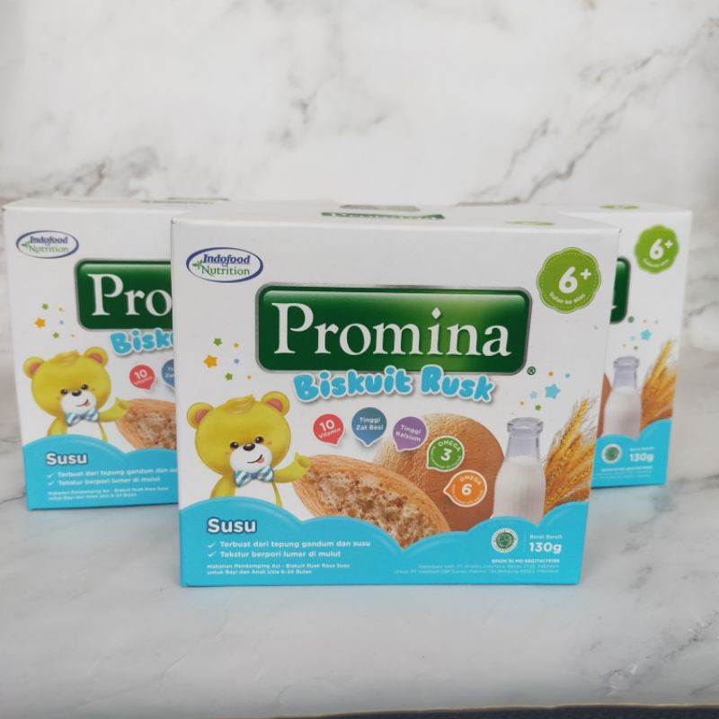 Jual Promina Biskuit Rusk Baby 130 g Susu Promina Biskuit Rusk Susu 130 ...