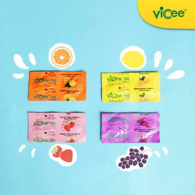 Jual Vicee , vitamin C bentuk Tablet, dengan komposisi 100% vitC 500 ...