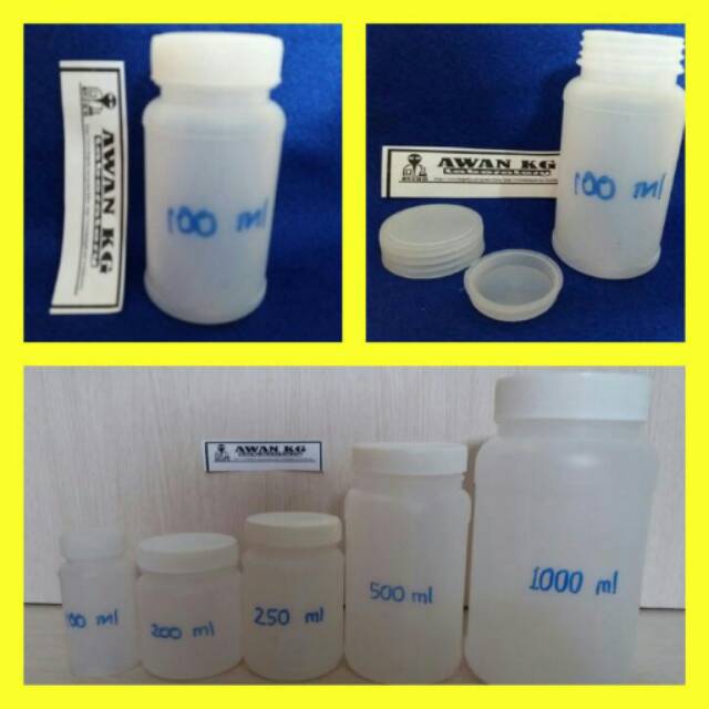 Jual Botol Kapsul 100gram botol kimia 100 gram botol zamzam Indonesia ...