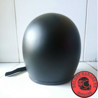 Jual Helm Slim Head warna hitam doff spon hitam | Shopee Indonesia