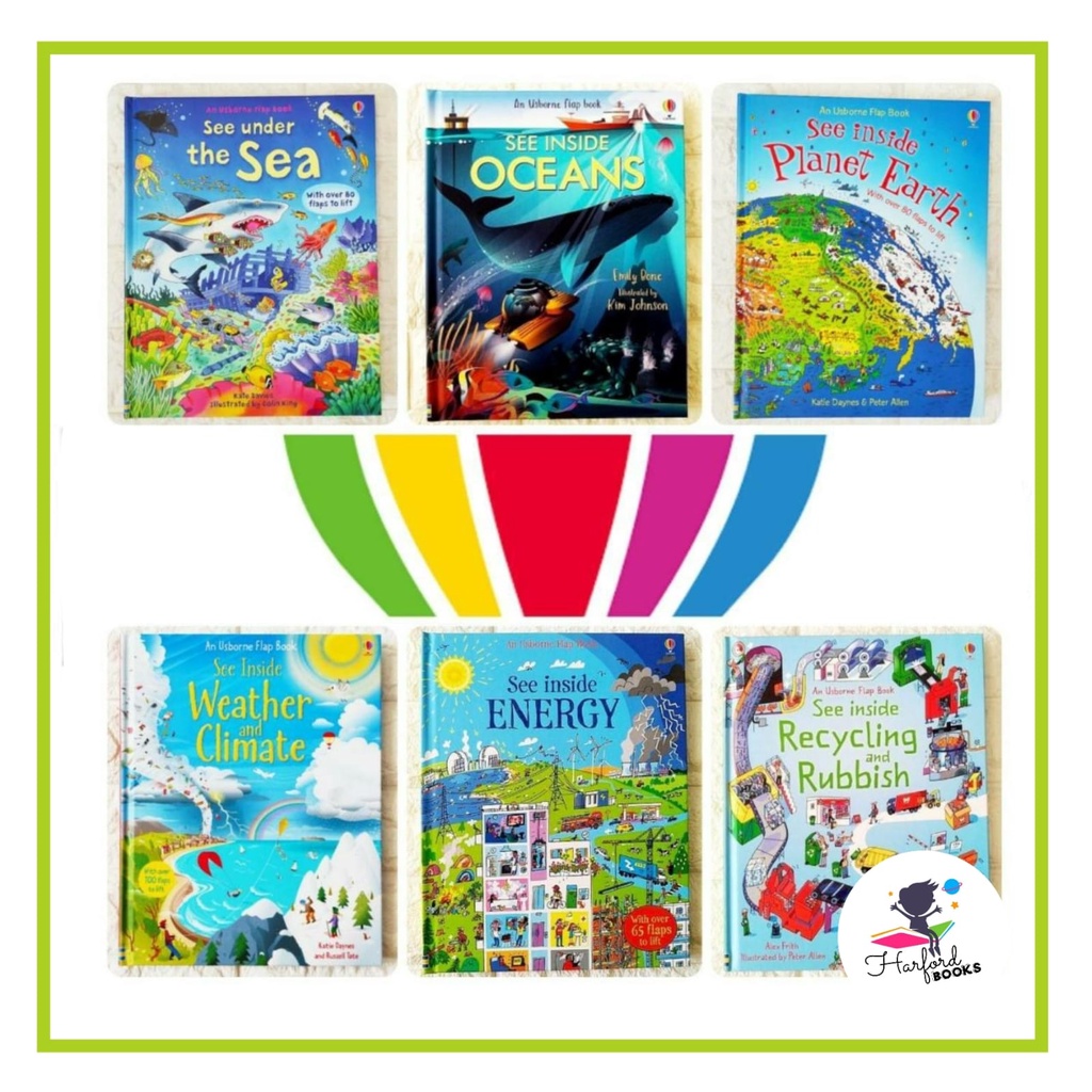 Jual Harfordbooks Usborne Seri See Inside (Sea, Oceans, Planet Earth, Weather & Climate, Energy ...
