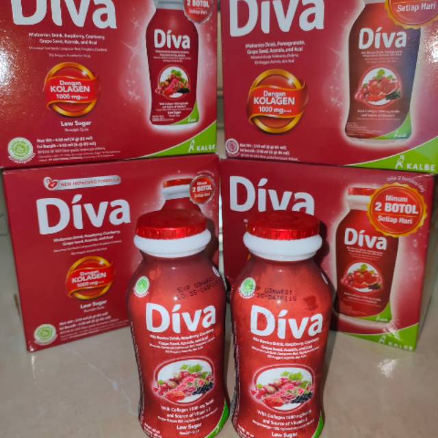 Jual Diva beauty drink (Colagen&vit E) isi 6 botol ed des 2022 | Shopee ...