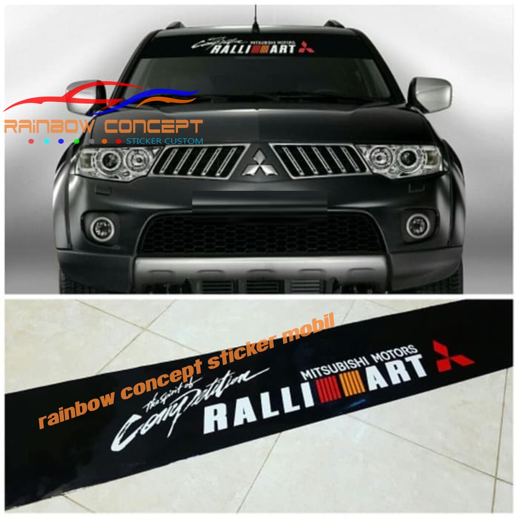 Jual best sticker cutting mobil xpander pajero sport outlander mirage ...