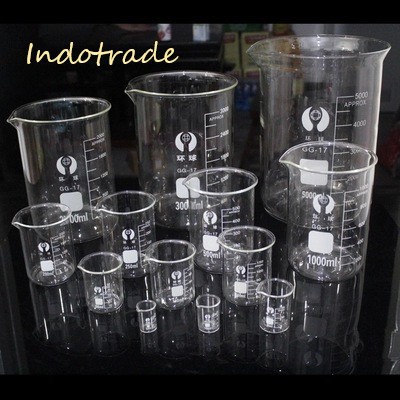 Jual Beaker glass 50mL kaca Low Form Gelas Kimia | Shopee Indonesia