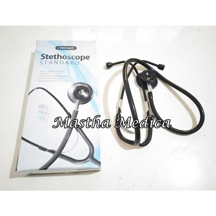 Jual Stetoskop Onemed Stethoscope Dewasa Black Hitam EKONOMIS Murah ...