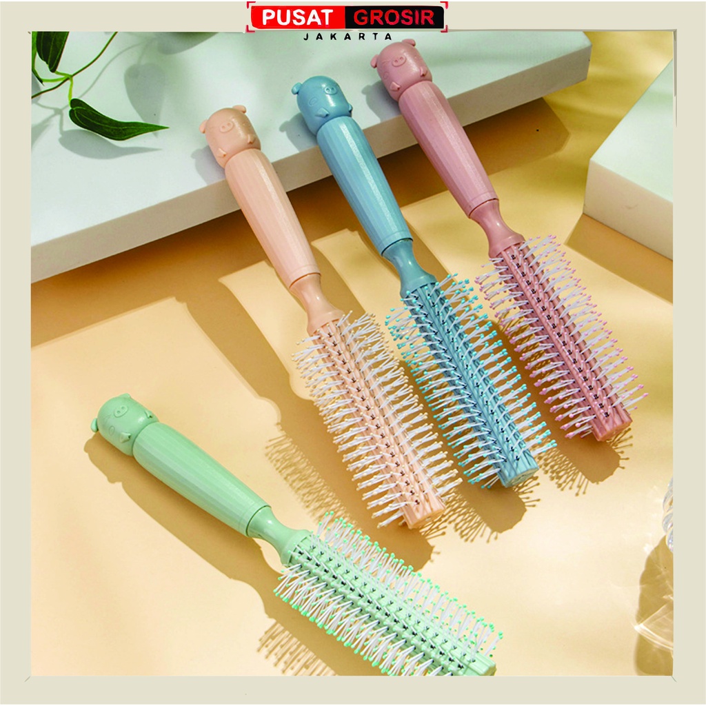 Jual S208 Sisir Rambut Sisir Bulat Sisir Blow Salon Panjang 21cm ...